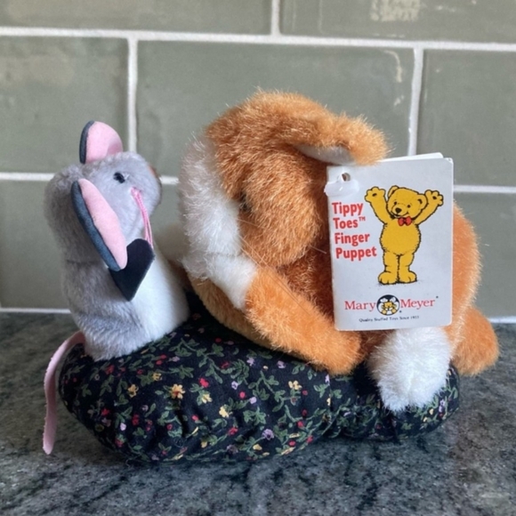Mary Meyer | Toys | Vintage Cat Mouse Finger Puppet | Poshmark